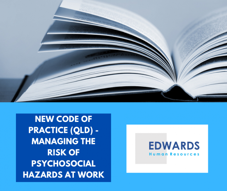 New Code of Practice (Qld) - Managing the Risk of Psychosocial Hazards ...